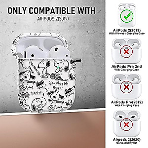 CULIPPA for Airpods 2 Case Cover Cool Creative and Unique Pattern Design Airpods 2nd Generation Silicone Protective Case Portable & Shockproof for Women Men with Lanyard for Apple Airpods 2/1