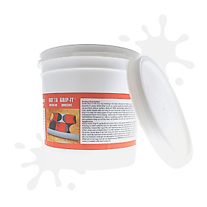 Gotta Grip-It Non-Slip Rug Fixative Gum - 1 Gallon - Safe and Easy to Use, Machine Washable and Dryer Safe, Backings Adhesive, Natural, Clear Latex