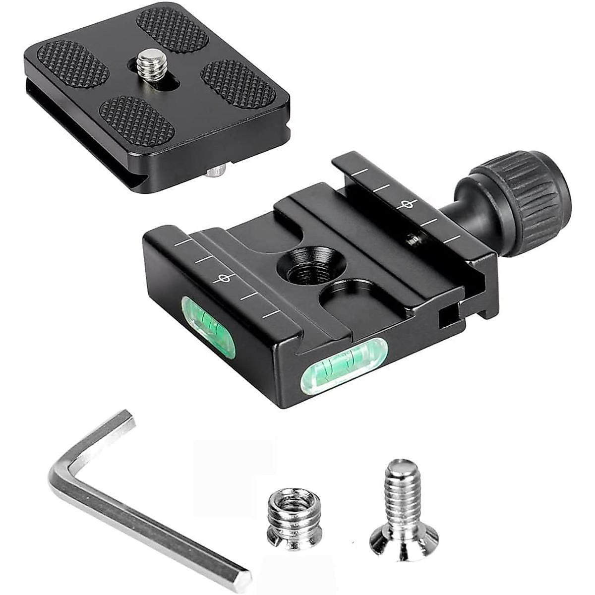 50mm Quick Release Plate Clamp Adapter Compatible with Arca Swiss for DSLR Camera Tripod Ball Head Monopod Stabilizer