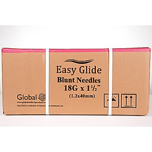 (Qty 25) 18 ga x 1-1/2" Dispensing Needle, Blunt Tip