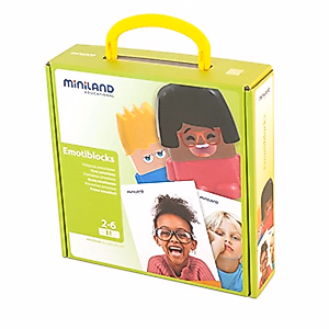Miniland Educational MLE32350 Emotiblocks (Pack of 18),9.25x2.36x9.65 inch