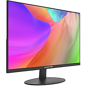 Sceptre IPS 24-Inch Computer LED Monitor 1920x1080 1080p HDMI VGA up to 75Hz 300 Lux Build-in Speakers 2021 Black (E249W-FPT)