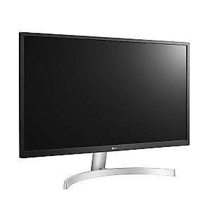LG 27UL500-W 27-inch 4K UHD (3840 x 2160) UltraFine Computer Monitor, IPS, AMD FreeSync, HDR10, HDMI, DisplayPort, Black Stabilizer, White