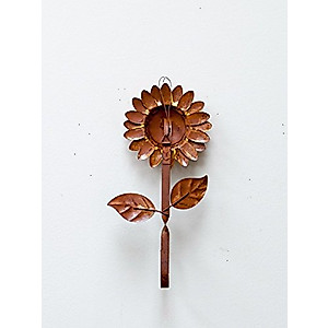 Attraction Design Metal Sunflower Home Hook for Hanging Coat Hat Keys in Entryway Kitchen Office Garage