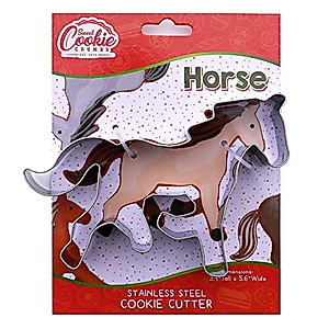 Horse Farm Animal Cookie Cutter, Premium Food-Grade Stainless Steel, Dishwasher Safe