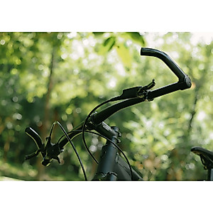 Thinvik Bike Bar Ends, Aluminium Alloy MTB Bicycle Handlebar Ends, Bike Bar Extender for Mountain Bike, Black