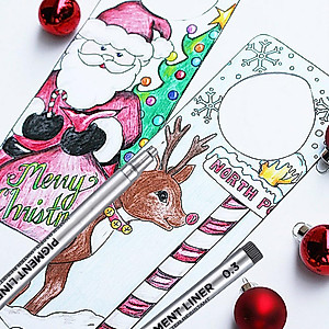 Dyvicl Black Micro-Pen Fineliner Ink Pens, Pigment Liner Multiliner Pens Micro Fine Point Drawing Pens for Sketching, Anime, Manga, Artist Illustration, Journaling, 9 Pieces