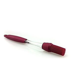 Original Eco-Friendly 2 Piece Set Silicone Basting Brushes & Pastry Brush for Cooking, Baking & Grilling, Heat-Resistant Cooking Brushes for Grilling, BBQ & Cooking, Burgundy Wine Non-stick & Flexible