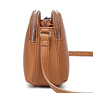 DAVIDJONES Faux Leather Hobo Purse and Wallet set for women 3 Zip Convertible Crossbody Black Shoulder Bag