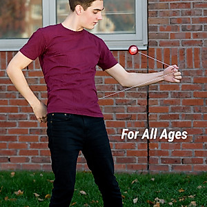 Yomega Fireball YoYo -HIGH Performance Responsive Transaxle Yoyo, Great for String Tricks for Advance Players to Perform Like Pros + Extra 2 yo yo Strings & 3 Month Warranty (Red/Black)