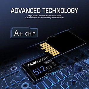 TF Card 512GB Micro SD Card 512GB Memory Card 512GB High Speed with A SD Card Adapter for Android Smart-Phones,Tablets,Camera,Drone,Dash Cam