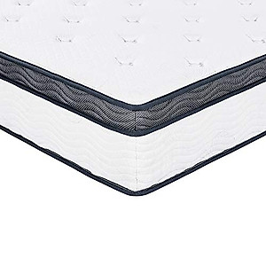 Olee Sleep 12 Inch Euro Top Gel Memory Foam Spring Hybrid Mattress Full, Mid Night, Mattress In a Box, CertiPUR-US Certified, Queen