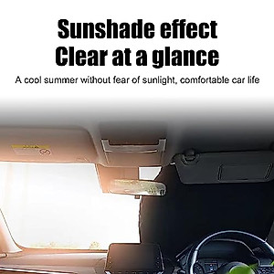 NGHEY 6 PCS Car Windshield Sun Shade, Universal Car Interior Heat Block Sun Cover Kit, 2 Front Rear Sun Visor, 4 Side Window Sunshade Foldable UV Protector Set for Cars SUVs (Silver)