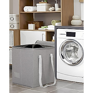 Qozary Clothes Hanger Organizer Bag-Rigid Hanger Storage Containers with Lid for Dustproof, Large Hanger Holder, Sturdy Hanger Caddy Organizer Box with Handle-Keep Hangers Separate