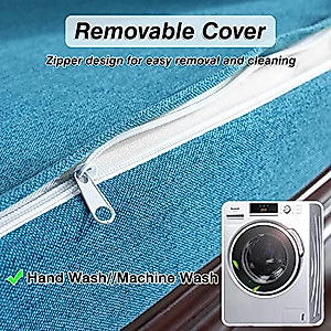 Gmsqj Custom Bench Cushions,Personalized Size Bench Pad with Non-Slip Bottom,Indoor/Outdoor Thickened Foam Furniture Cushion for Garden Patio Bench,Bay Window,50D High Elastic Sponge Filling