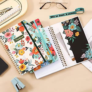 Notebook - 3 Pack A5 Lined Journal Notebooks, 8.3'' x 6'' Spiral Notebook, Journal Notebook with Thick Paper, Classic College Ruled Notebooks for Office, School Supplies