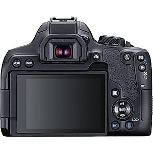 Canon EOS Rebel T8i DSLR Camera with 18-55mm Lens Bundle + 420-800mm MF Zoom Lens + 2X 32GB Sandisk Memory + Accessory Bundle Including Auxiliary Lenses, Tripod, Camera case & More (Renewed)