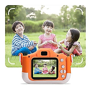 TOUMENY Digital Camera for Toddlers, Hd Mini Camera, Front and Rear Dual Lens 4000W Recordable, Digital Camera for 3 5 8 10 12 Year Old Boys and Girls, Birthday