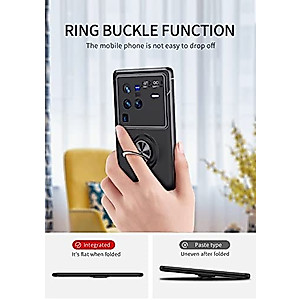 YukeTop Cover for Oppo Reno2 Z Case, Soft TPU, Drop-Resistant, Rear Ring Holder, Cover Protection for Oppo Reno2 Z.(Red)