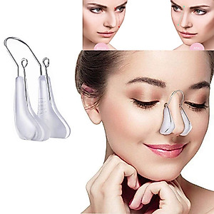 Nose Shaper Clip Nose Beauty Up Lifting Silicone Pain-Free Nose Bridge Straightener Corrector Slimming Rhinoplasty Device for Wide Crooked Nose High Up Tool