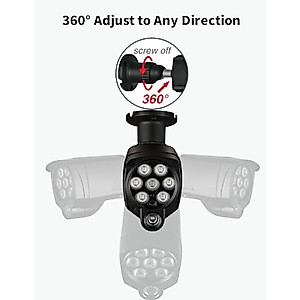 LONNKY LED IR Illuminator Wide Angle 8-LEDs 90 Degree 100Ft IR Infrared Flood Light for CCTV Security Cameras, IP Camera, Bullet Camera, Dome Camera, Suitable for Outdoor and Indoor Use