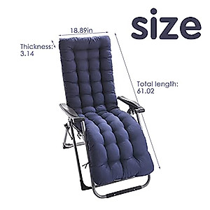 Beach High Sun Lounger Cushion Sunbed Pillows Cover Thick Chair Pads for Outdoor Garden Patio Back Chair Relaxer