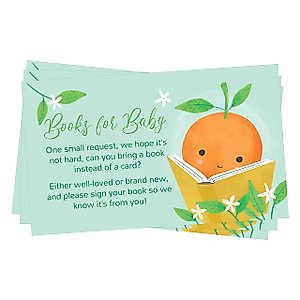 Wish Clover Little Cutie Baby Shower Book Request Cards (24-Count)