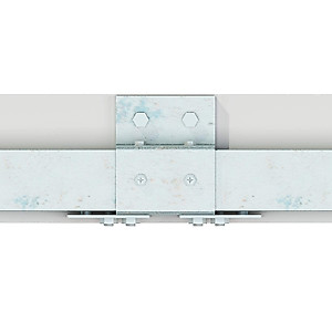 DIYHD 10FT Box Track Double Sliding Barn Door Hardware