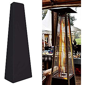 Patio Heater Covers,87 Inch Outdoor Garden Heater Patio Cover for Standing Heater Pyramid Torch Patio Heaters Outdoor Furniture,Waterproof,Dustproof,Wind-Resistant,Sunlight-Resistant,Snow-Resistant
