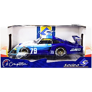 Porsche 935 Moby Dick RHD (Right Hand Drive) #79 John Fitzpatrick - David Hobbs 24H of Le Mans (1982) Competition Series 1/18 Diecast Model Car by Solido"""