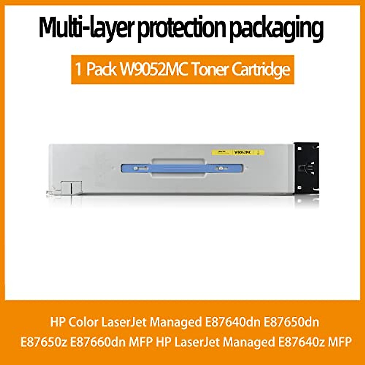kooway Remanufactured W9050 W9052MC Toner Cartridges Replacement for HP MFP E87640 E87650 E87660-52000 Pages (W9052 Yellow 1 Pack)