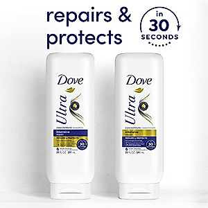 Dove Ultra Intensive Repair Concentrate Shampoo And Conditioner For Damaged Hair Repairs And Protects In 30 Seconds, 2X More Washes, Combo Pack, 20 fl oz (Pack of 2)