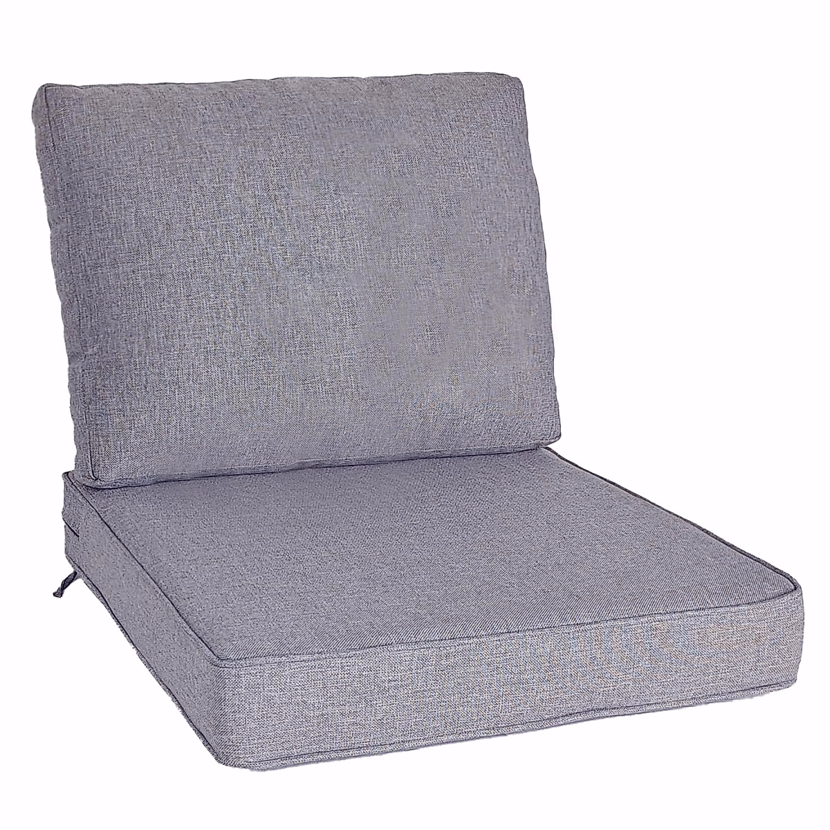 XXPILOS Outdoor Seat/Back Chair Cushion Tufted Pillow 22"x22" Indoor Deep Seat Chair Cushion Set Water Resistant for Patio Furniture with 3-Year Fade Resistant