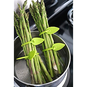 Trudeau Silicone 8Ct, 8 CT Tie Wraps, Green