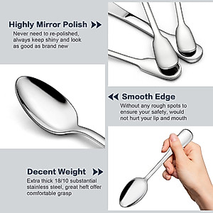 LIANYU Superior 18/10 Silverware Flatware Set for 12, 60-Piece Stainless Steel Flatware Set, Fancy Cutlery Tableware Set for Kitchen Restaurant Wedding, Mirror Polish, Dishwasher Safe