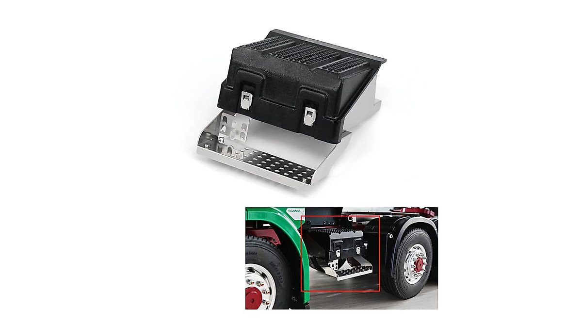 TOUCAN RC Hobby Metal Battery Box for 1/14 Scale RC Vehicles