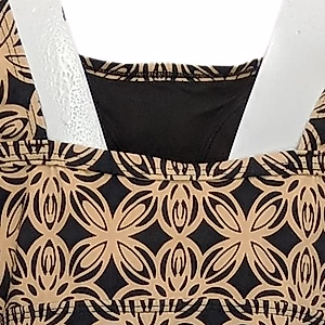 AmberNoon II by Dr. Erum Ilyas Swimsuit Size 16 Wide Strap Swim Dress Brown A473655