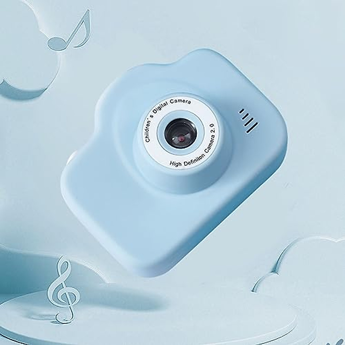 Rechargeable Camera, Single Lens Video Digital Camera 2 Inch IPS Screen Multiple Filters for Birthday Gift (Blue)