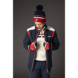 Swix Men's Cross Classic Layout Stretch Softshell Ski Pants, Dark Navy, Small