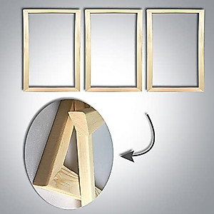 Tucocoo Modern Pictures for Living Room Beach Palm Trees Paintings 3 Pieces Canvas Summer Pink Wall Art Saguaro Cacti Artwork Home Decor Giclee Wooden Framed Stretched Ready to Hang(42x20inch)