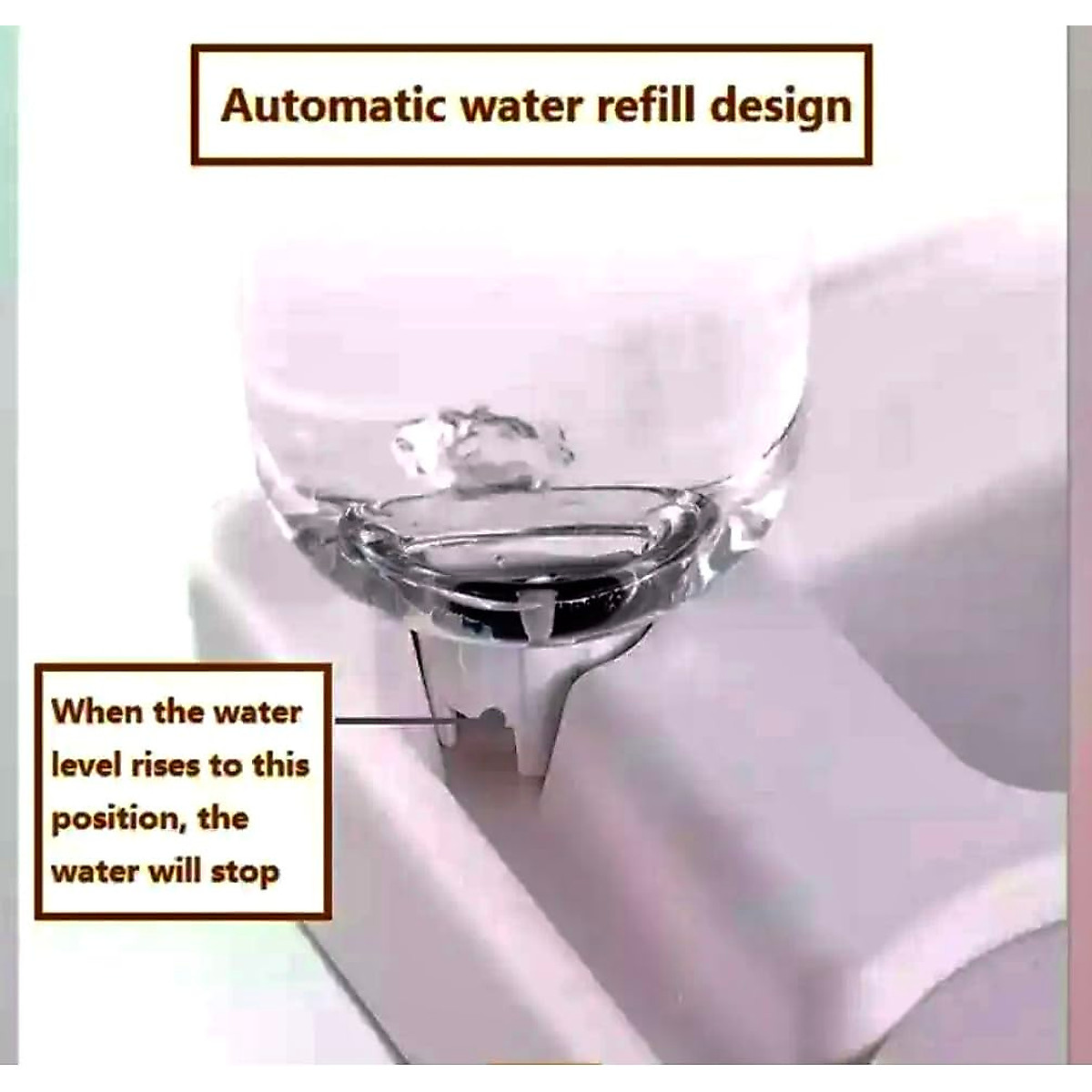 Refilling Water Bowl for Small Pets Food and Water Feeder Cats Dogs Rabbits