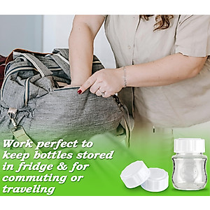 (6-PCs) Travel Bottle Caps Compatible with Avent Bottles, Bottle Lids Replacement