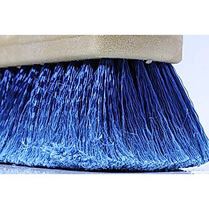 Guttermaster GM-215-8 Blue 8 Inch Oblong Medium Soft Flow Through Brush with Flagged Ends for RV's and Larger Vehicles