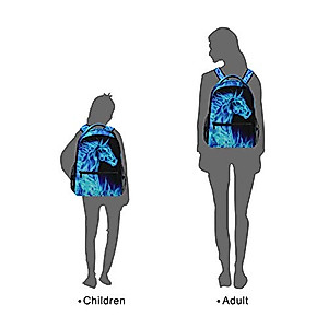 UMIRIKO Horse Water Backpack Animal Bookbag for Boys Girls Elementary School 2021930