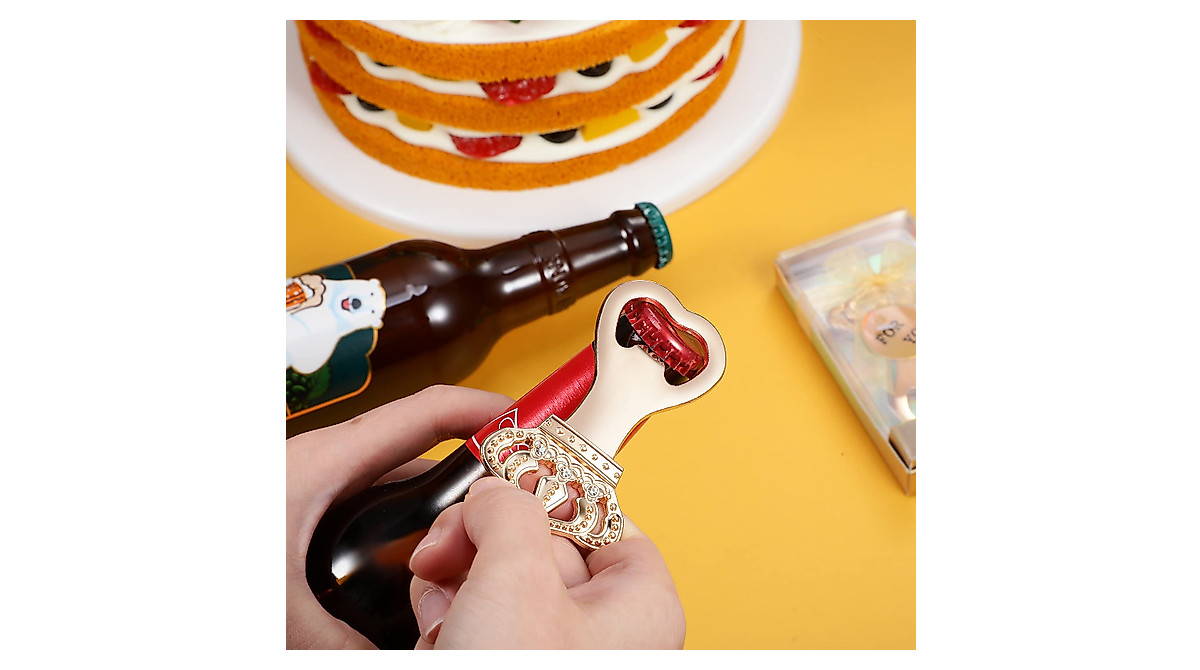 Gold Crown Bottle Openers Bulk for Weddings and Parties