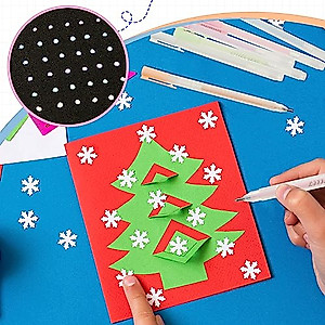 Fulmoon 24 Pieces Ball Point Glue Pen with Glue Refills for Quick Dry Glue Pen for Kids Paper Crafts Supplies Handmade Stationery DIY Kids School Craft Supplies