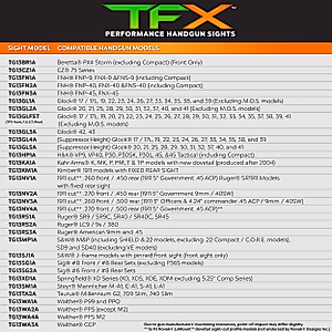 TRUGLO TFX Handgun Sight | Durable Shock-Resistant Compact Brightly Glowing Tritium & Fiber-Optic Xtreme Day/Night Sight, Compatible with Steyr Mannlicher Handguns