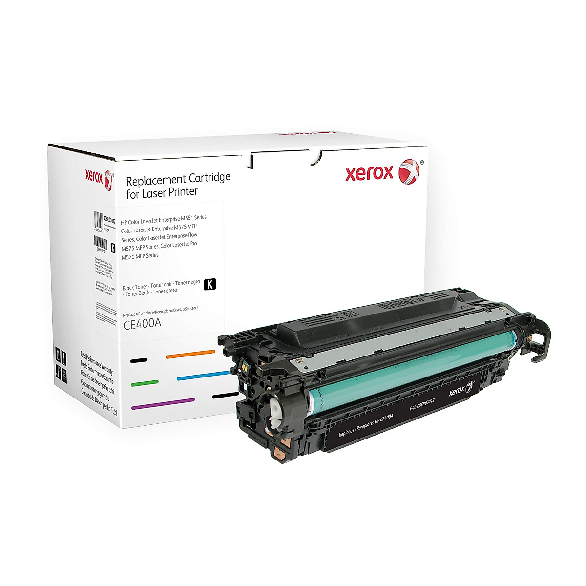 Xerox Remanufactured Black Toner-Cartridge, Alternative for HP CE400A 507A, 5500 Yield (006R03012), Standard