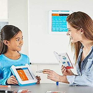 hand2mind Build-A-Grid, Dry Erase Multiplication, 3rd Grade Math, Multiplication Manipulatives, Fraction Manipulatives, Multiplication Game, Montessori Math, Homeschool Supplies (Set of 1)