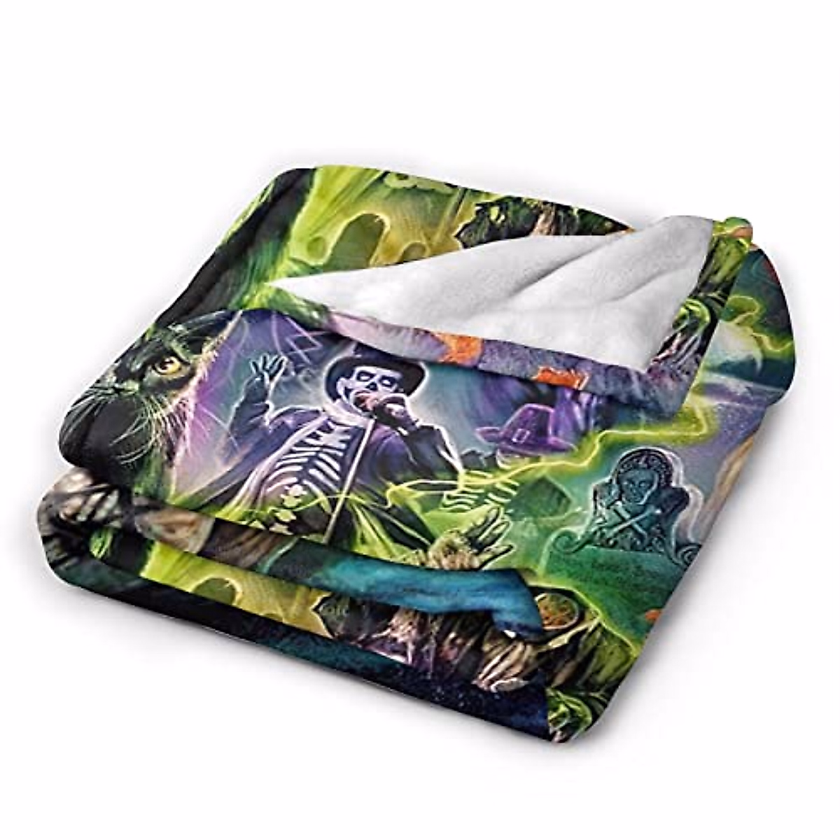 Niubai Halloween Blanket Cartoon Blanket Flannel Fleece Blanket Ultra Soft Lightweight Throw Blanket for Bed Couch Living Room 60''X50''